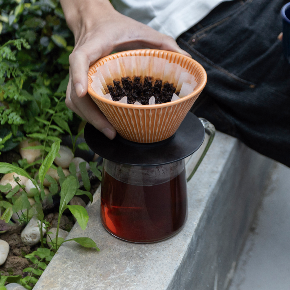 Dripper Flatbed Laranja Loveramics – www.koacafes.com.br